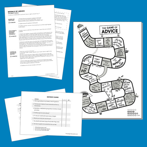 Modals of Advice - ESL Board Game and Lesson Plan Download | Board Game ...