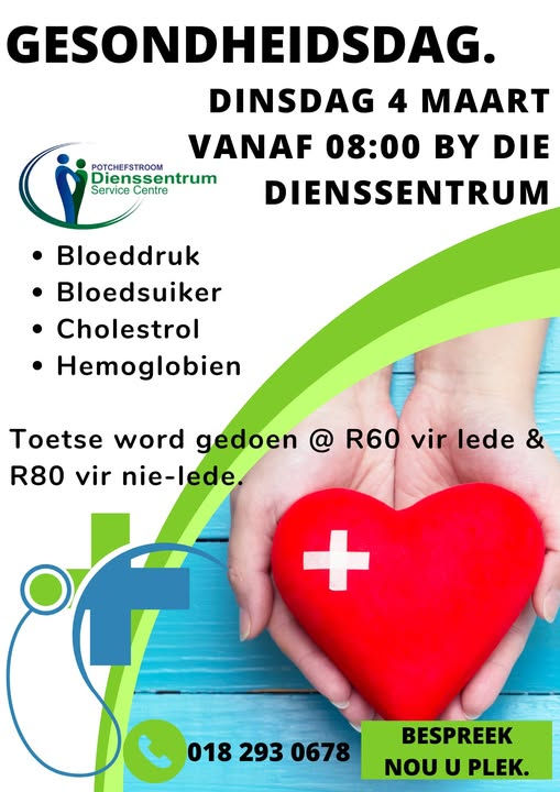 Things To-Do:Gesondheidsdag by Potch Dienssentrum – Moenie dit misloop ...