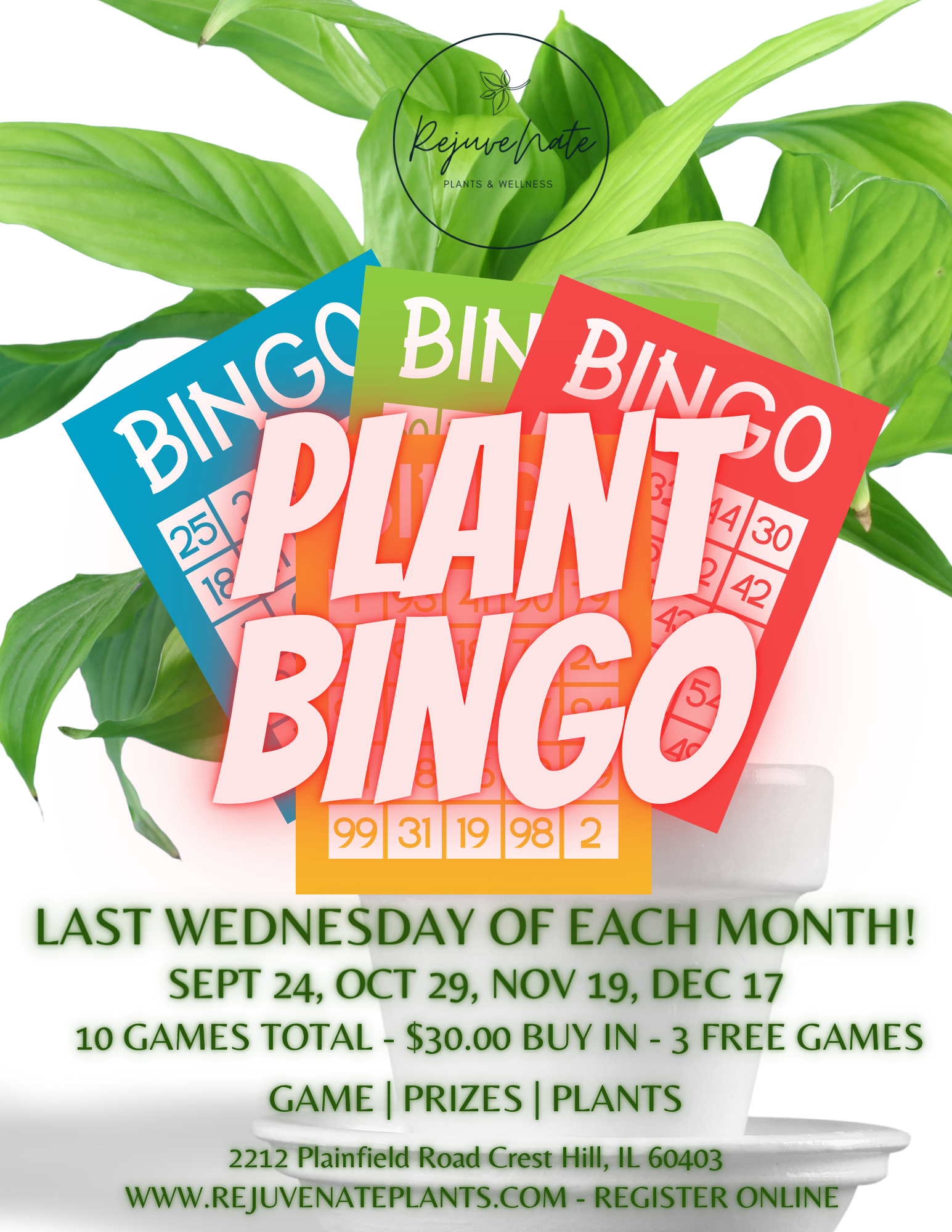 PLANT BINGO | RejuveNate - Plants