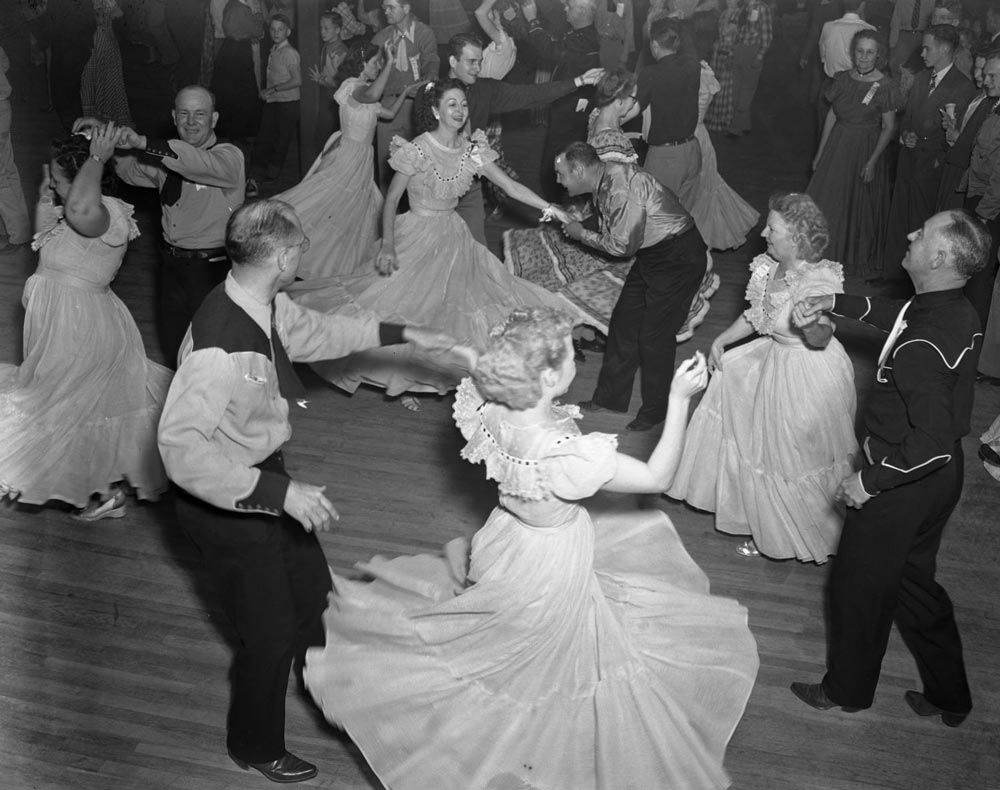 Square dance photos, Austin, TX, 1948