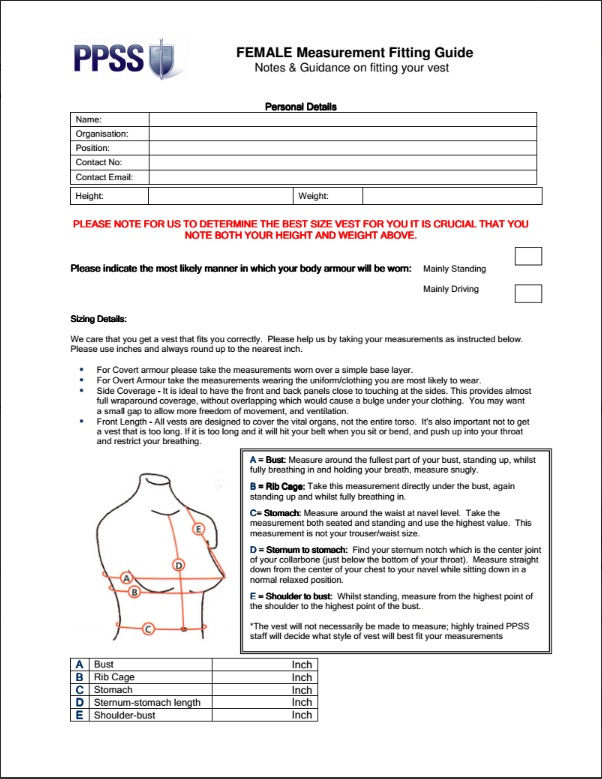 Stab Resistant Fitting Guide | bodyarmorusa