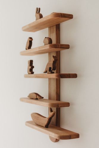 Staggered Wall Shelf | HANDCRAFTED
