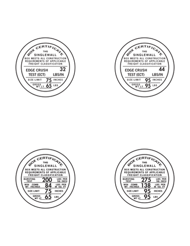 Generic Certs Stamps - 12 Pack | BWJ Graphics