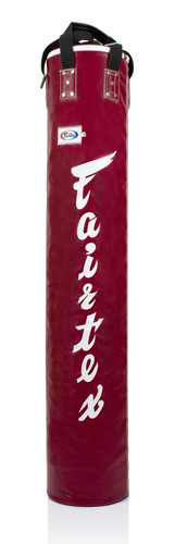 HB6 Fairtex 6FT Muaythai Banana Bag. Unfilled. Red color | Fairtex Israel