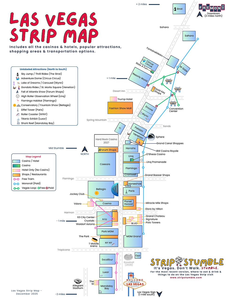 Strip Stumble | Best Las Vegas Strip Maps