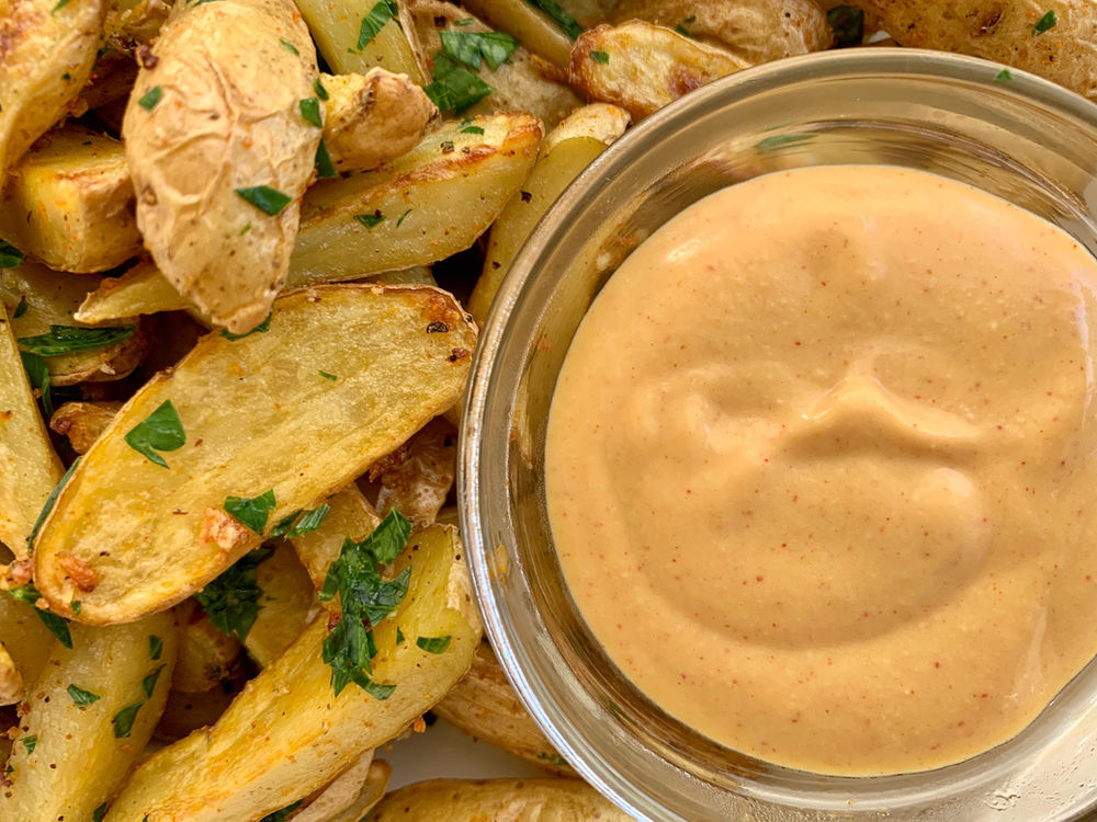 Low sodium mayo-mustard spread