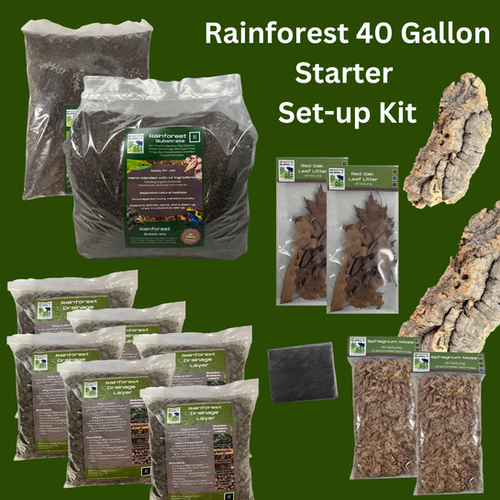 Rainforest BioActive 40 Gallon Starter Set-up Kit | Bioactive Supply