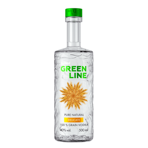 VODKA GREEN LINE DELICATE 700ML BULBASH | Yury's Free Shop