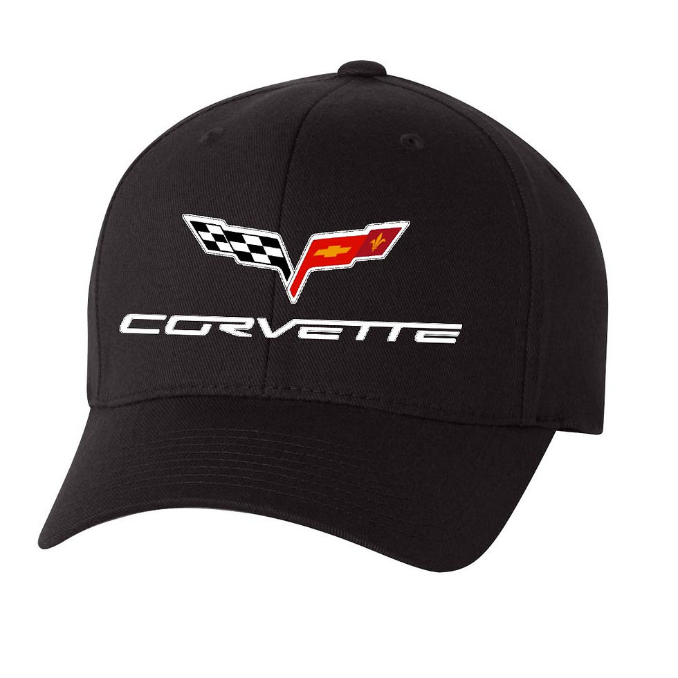 C6 Embroidered Corvette Cap (CAP-406R) | Car Show Gear