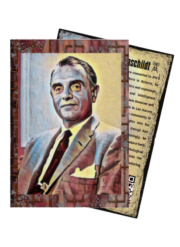 JFK Trading Card #7, George de Mohrenschildt | Creations by Ziggy Shrugged