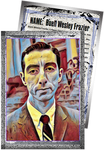 JFK Trading Card #5, Buell Wesley Frazier | Creations by Ziggy Shrugged