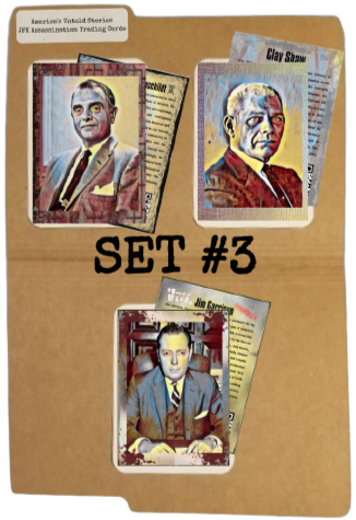 JFK Trading Cards, Set #3 (de Mohrenschildt, Shaw, & Garrison ...