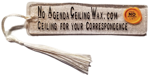 Bookmark, No Agenda Ceiling Wax | Creations by Ziggy Shrugged