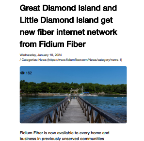 Great Diamond Island and Little Diamond Island get new fiber internet ...