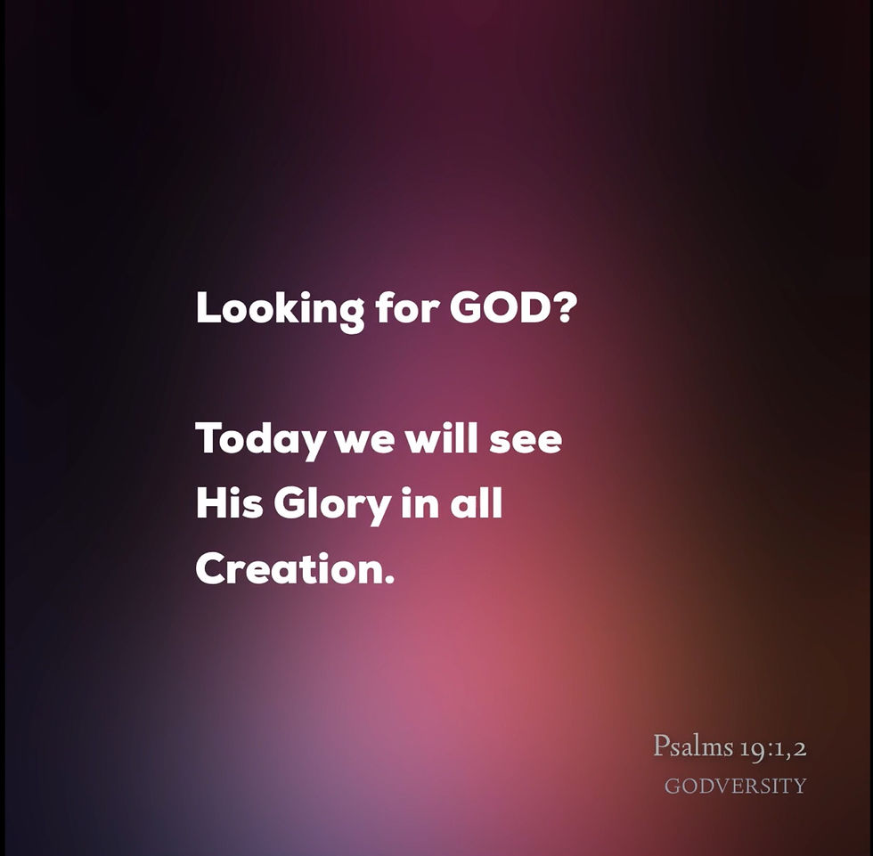 Where Do You See GOD?