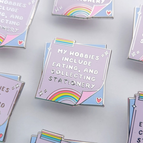 Stationery post it Enamel pin | paperlobster