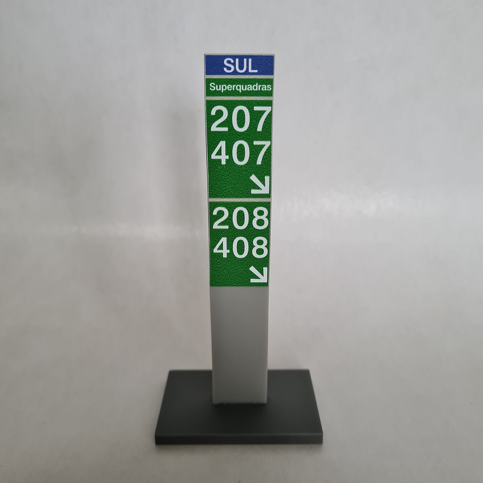 Totem P de sinalização personalizado | DaniloBarbosa Design