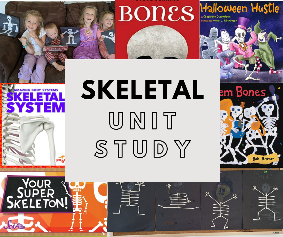 A Mini "Skeleton Unit Study" for Halloween!