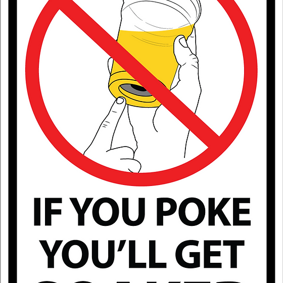 poke sign