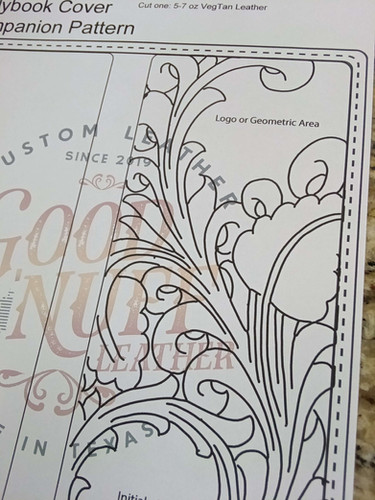Vinework and Leaves Tallybook Tooling Pattern | Good 'Nuff Leather