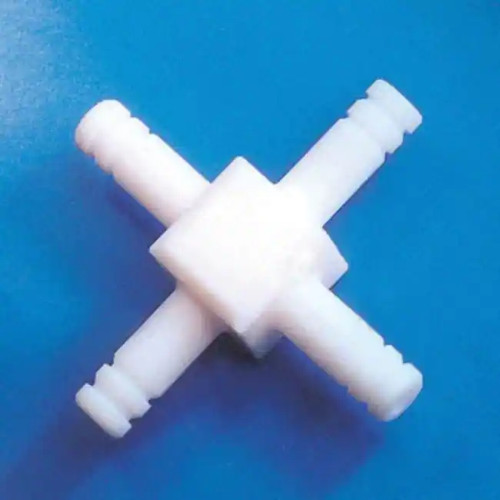 PTFE Connector, 4-Way, Push Fit | Labware E-shop