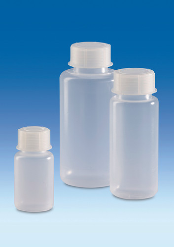 Wide-mouth bottle, PP, with screw cap, PP | Labware E-shop