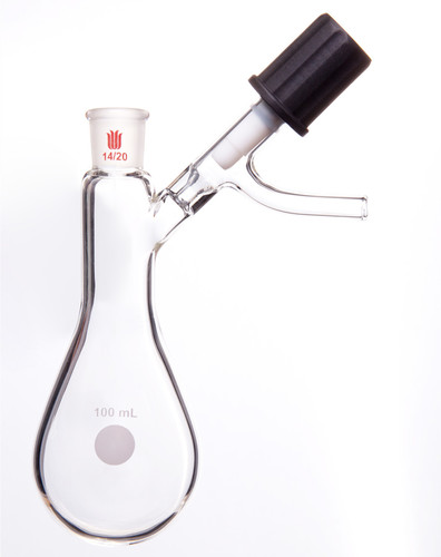 Flask, Modified Schlenk Tube, High Vacuum Valve | Labware E-shop
