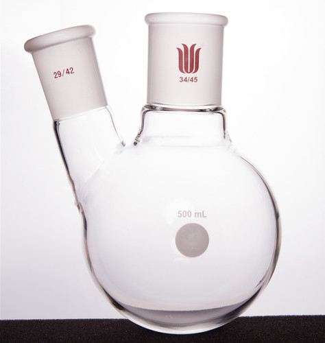 Flask, Two Neck, Angled | Labware E-shop