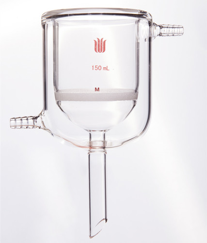 Jacketed Filter Funnel, Coarse Frit, 350mL Capacity, 54% OFF