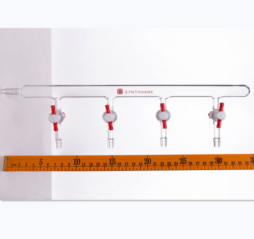 Manifold, Vacuum, Single, Teflon Stopcocks, Left Hose | Labware E-shop
