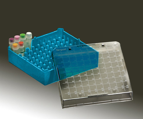 Cryostorage Box Cryostore (TM) 1-2ml 100 tubes 4pcs | Labware E-shop