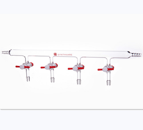 Manifold, Vacuum, Single, Teflon Stopcocks, 2 Side Hose | Labware E-shop