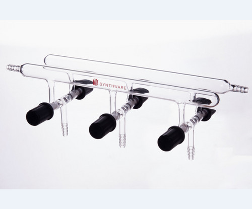 Manifold, Vacuum/Inert Gas, Double, Teflon Stopcock | Labware E-shop