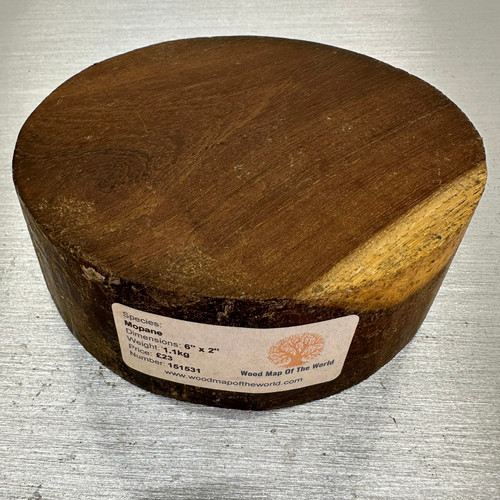 Mopane Bowl Blank 6" x 2" | Wood Map Of The Worl