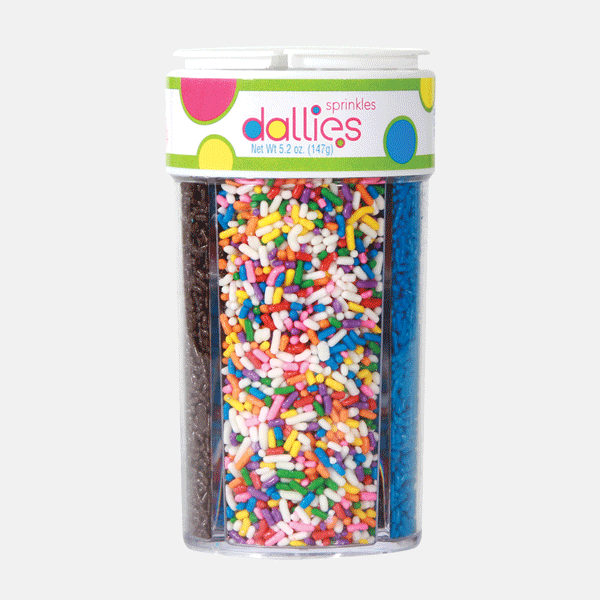 1075 Sprinkle 4 Cell Jar | dean-jacobs-xcell