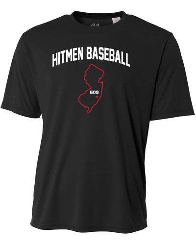 Hitmen Baseball 609 Drifit or Cotton T-Shirt | Tournament Clothing