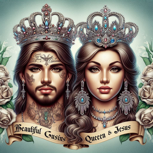Jesus The Messiah & His Cousin Queen Jesus | Roxy Angelic Posters