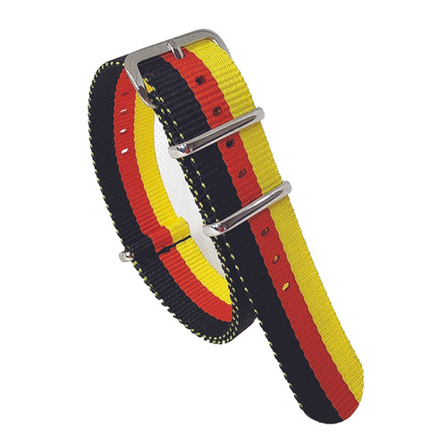 NATO G10® Premium 3 Stripe - Black Red Yellow | NATO G10