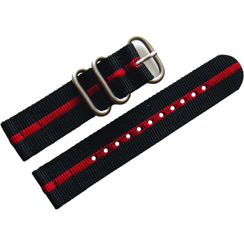 NATO® Two Piece D Ring Nylon - Red | NATO Brand USA