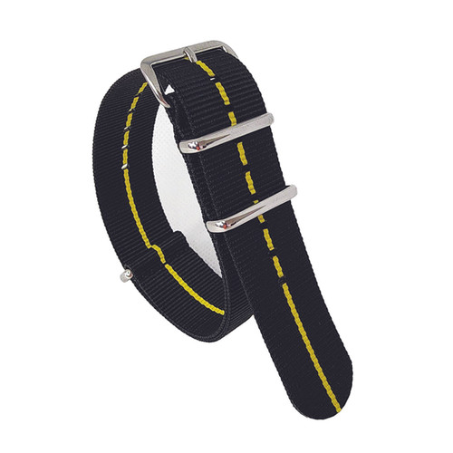 NATO G10® Premium 3 Stripe - Black Yellow(pin) | NATO G10