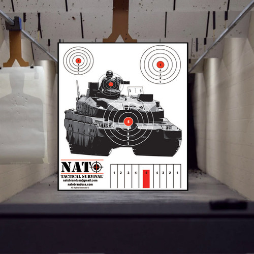 NATO® Paper Target Tank Design - 14" x 16" 25 Pack | NATO Brand USA