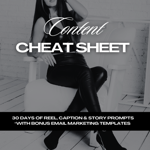 Content Cheat Sheet | Glam Up Canada