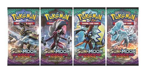 POKEMON SUN & MOON GUARDIANS RISING BOOSTER PACKS x 4 | ohko