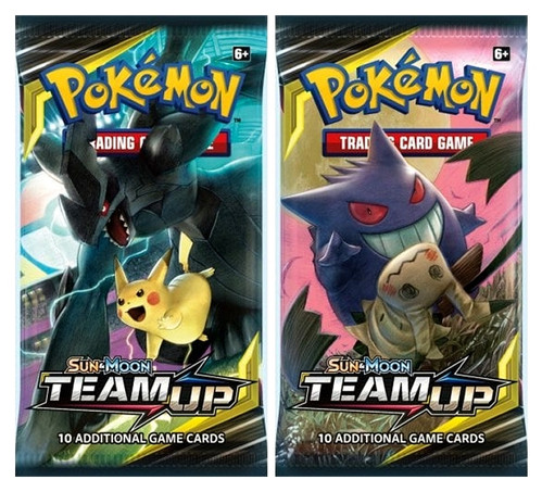POKEMON SUN & MOON TEAM UP BOOSTER PACKS x 2 | ohko