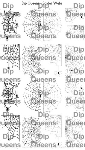 Spider Webs Waterslide Decals | Dip Queens