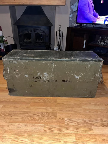 WW1/WW2 Vickers Machine Gun Tripod Transit Box | MilitiaCollectorsUK