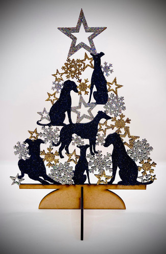 Gorgeous Greyhound Glitter Tree | Pickles Creations
