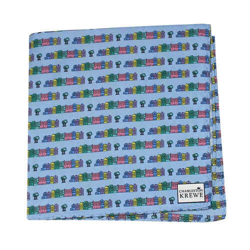 Rainbow Row Pocket Square | charleston-krewe