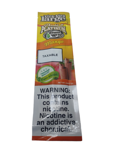 12 Sobres Mango Blunt Wrap Xtra Xtra Large Double Platinum 2X | Hornet ...