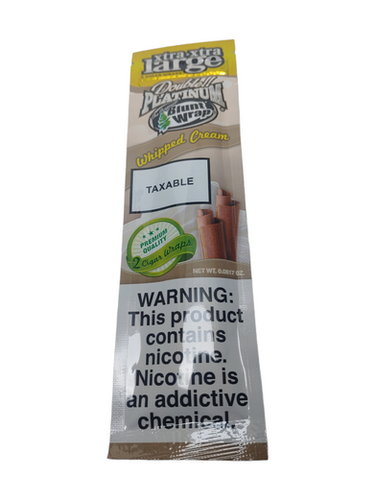 12 Sobres Whipped Cream Blunt Wrap Xtra Xtra Large Double Platinum 2X ...
